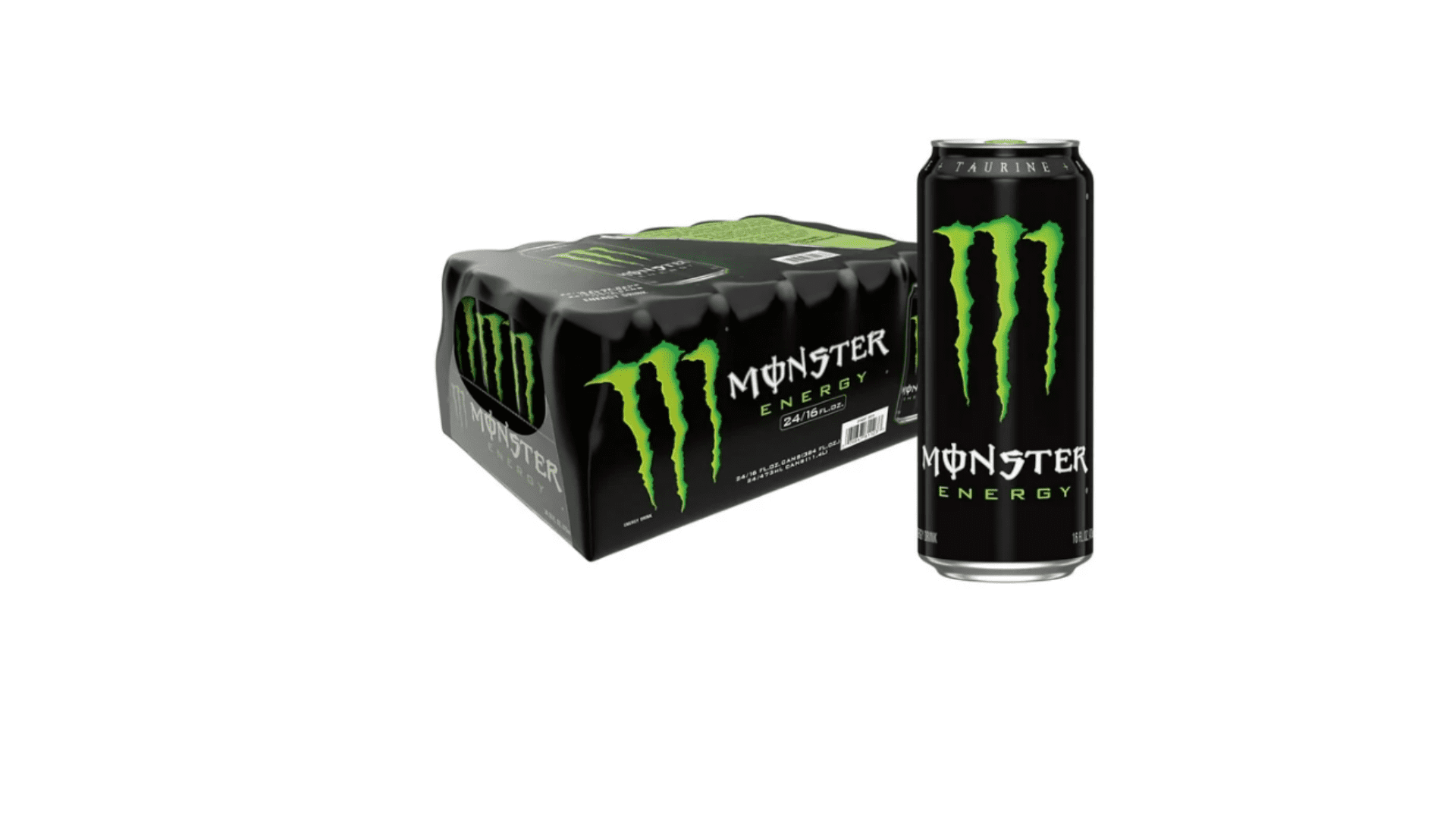 Monster Energy Original, Energy Drink, 16 fl oz Cans, 24 Pack - Walmart ...