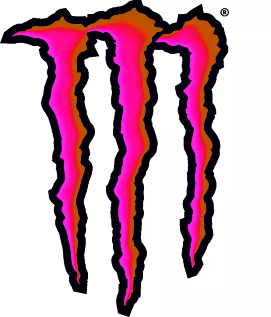 Monster Energy Pink Sticker Phone Decal Water Bottle Stickers Car ...