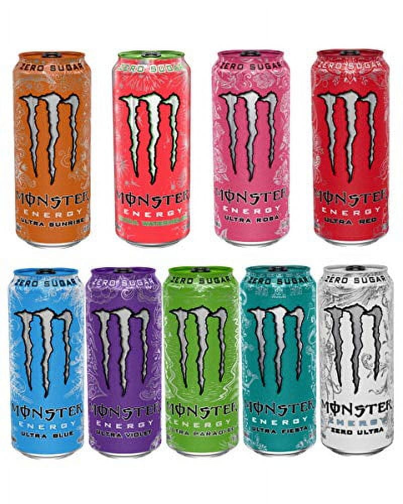 Monster Energy Multipack, Sugar Free, 9 Flavor Variety, 16 Ounce (9 ...