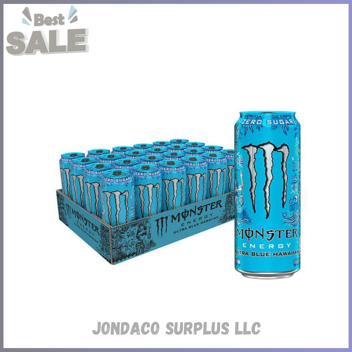 Monster Energy Ultra Blue Hawaiian Zero Sugar, 16 oz cans, 24 Loose ...