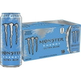 Monster Energy Ultra Blue, Zero Sugar, Free Energy Drink, 16 Oz Can (15 ...