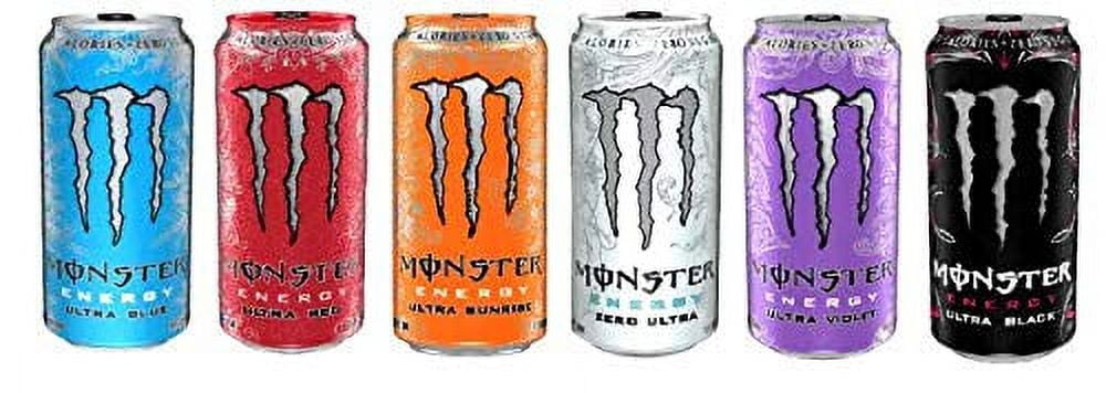 Monster Energy Ultra, Six Variety Sampler Pack, 16 Ounce Cans, Zero ...
