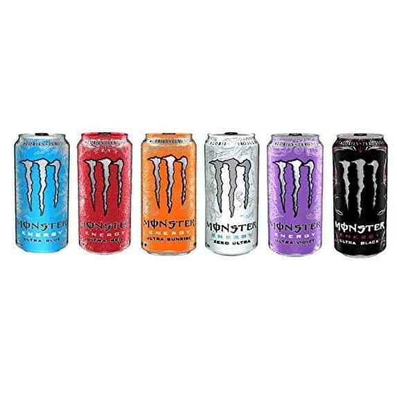 Monster Energy Ultra, Six Variety Sampler Pack, 16 Ounce Cans, Zero ...