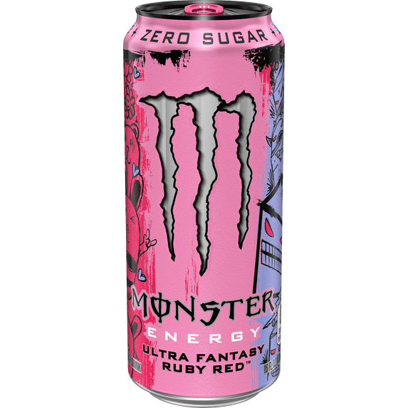 Monster Energy, Ultra Fantasy Ruby Red, 1 count, 16 fl oz-Pack Of 2 ...
