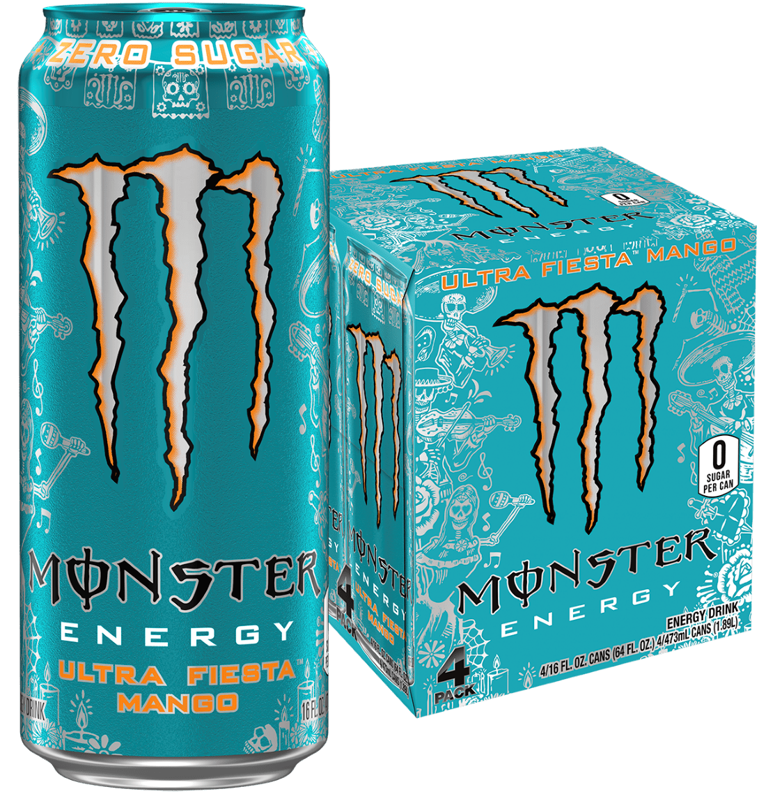 Monster Energy Ultra Fiesta, Ultra Fiesta, 16 oz. (Pack of 4) - Walmart.com