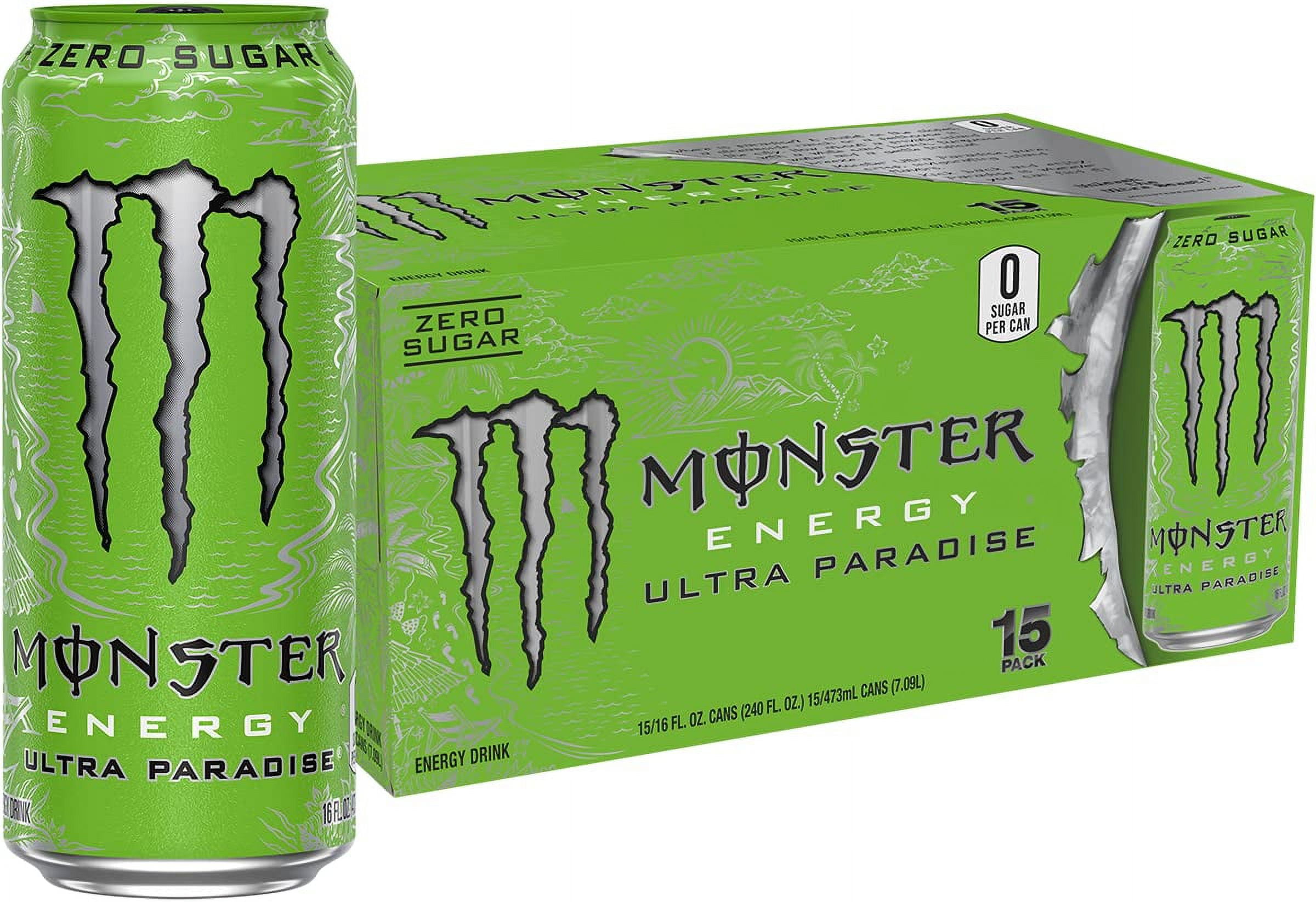 Monster Energy Ultra Paradise, Kiwi Lime Cucumber, 16oz Can, 15 Pack ...