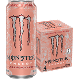 Monster Energy, Ultra Peachy Keen, Zero Sugar, Juicy Peach Energy Drink ...