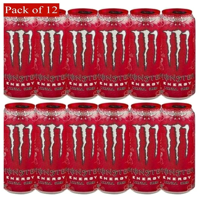 Monster Energy Ultra Red, 473ml (Pack of 12) - Walmart.com