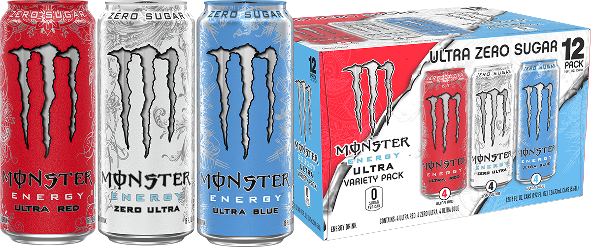 Monster Energy, Zero Ultra Cap Can, 24 Fl Oz, 12 Count - Walmart.com