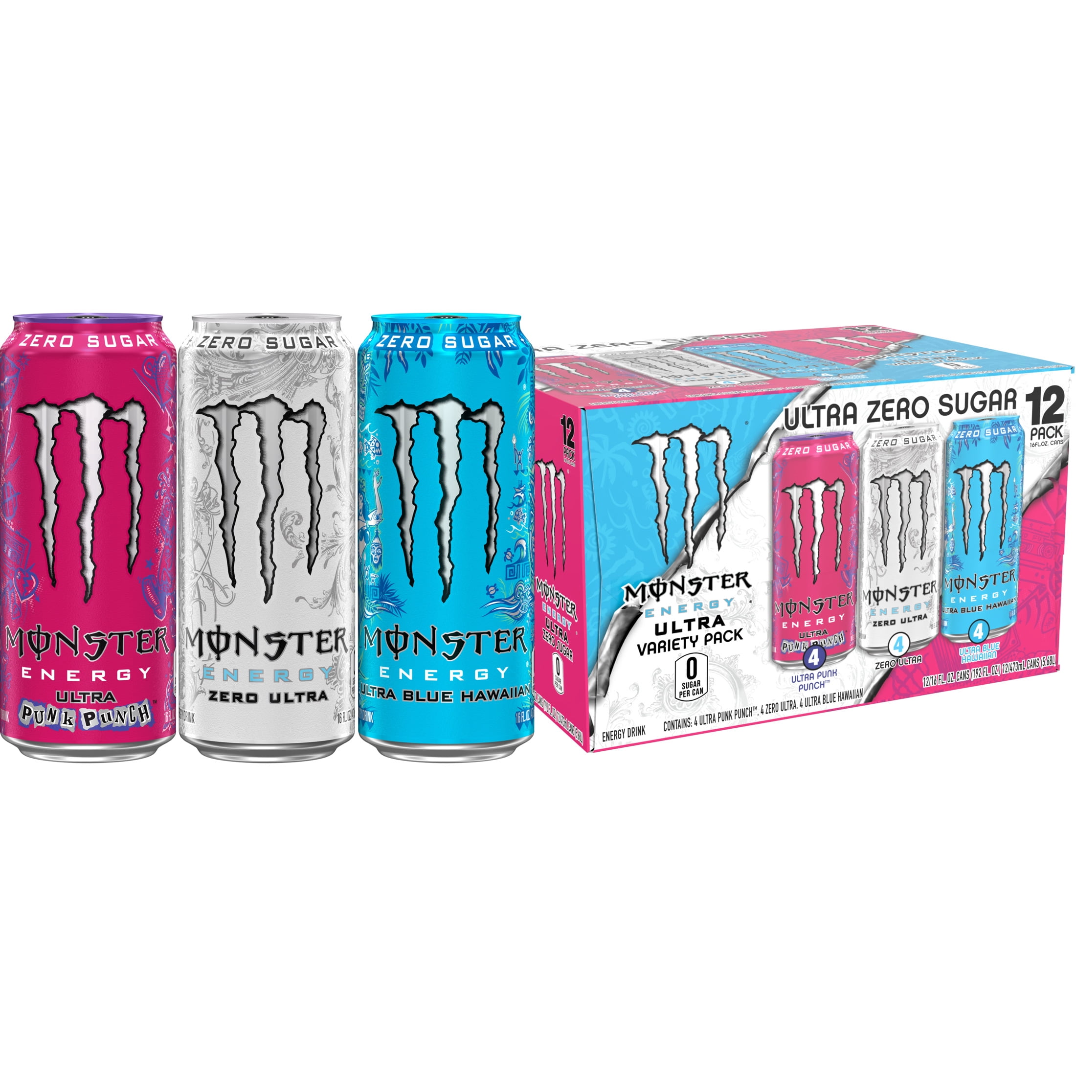 Monster Energy, Ultra VP, Zero Ultra, Ultra Blue Hawaiian, Ultra Punk ...
