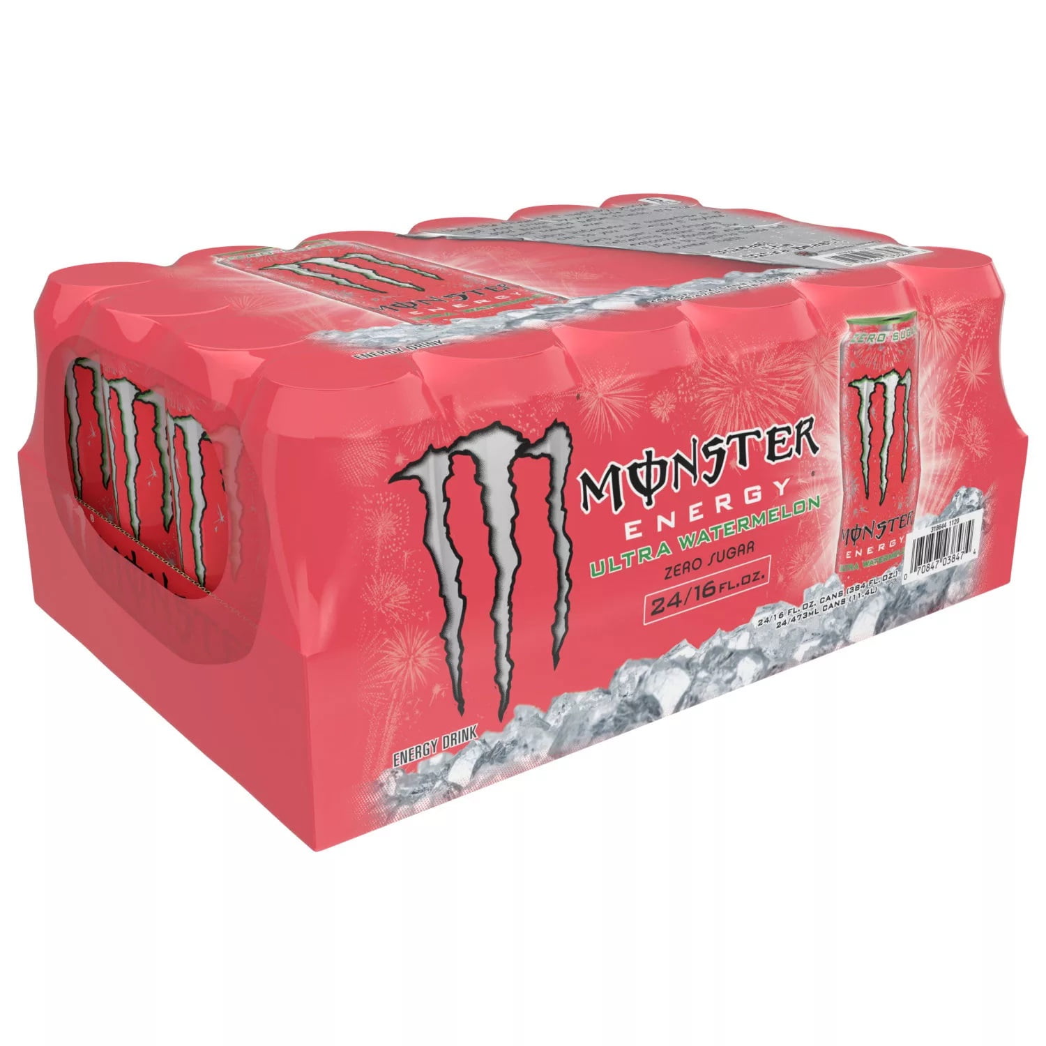 Monster Energy Ultra Watermelon, Zero Sugar, 16oz, Pack of 24 - Walmart.com