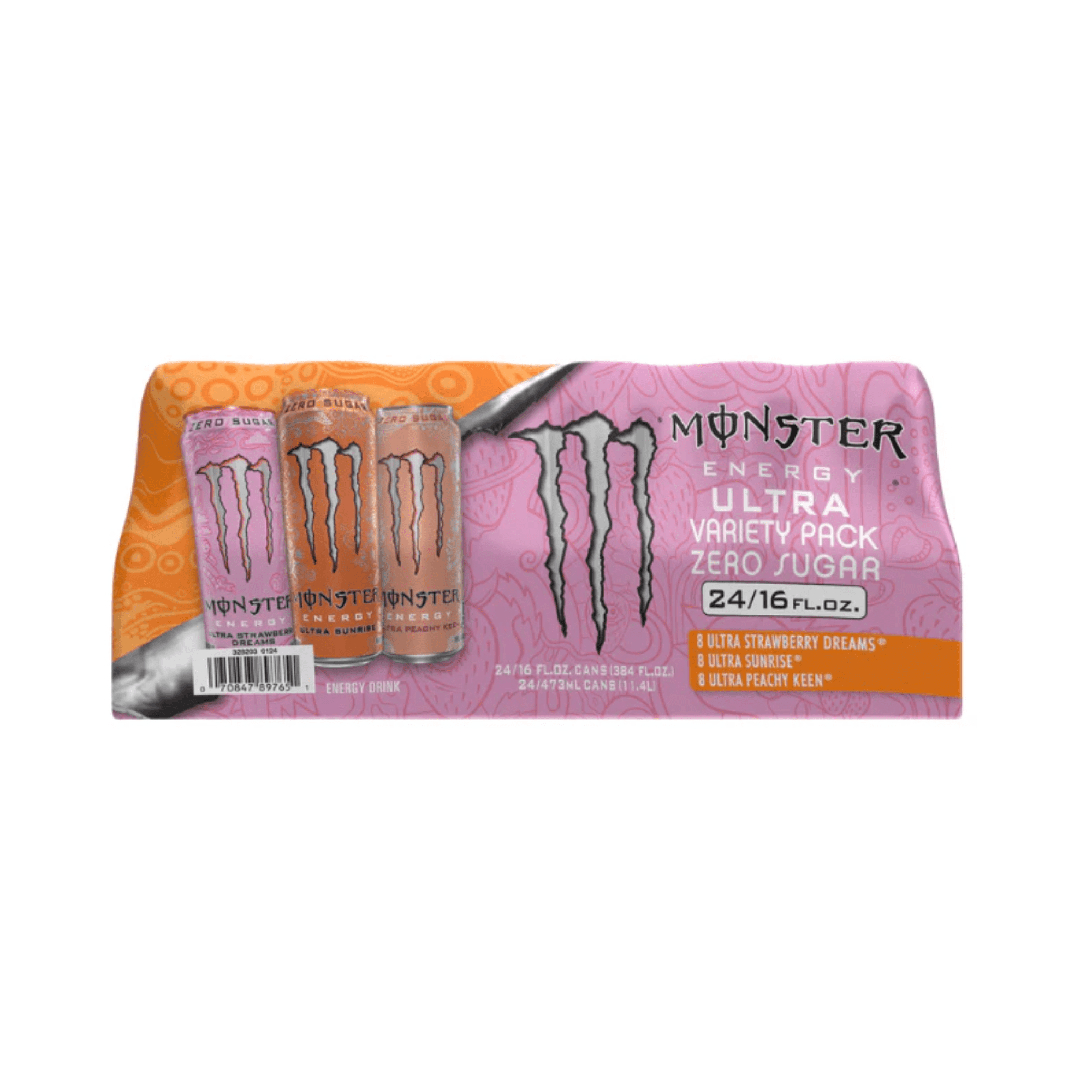 Monster Energy Ultra Zero Sugar Variety Pack, 16 oz Cans, 24 Pack ...