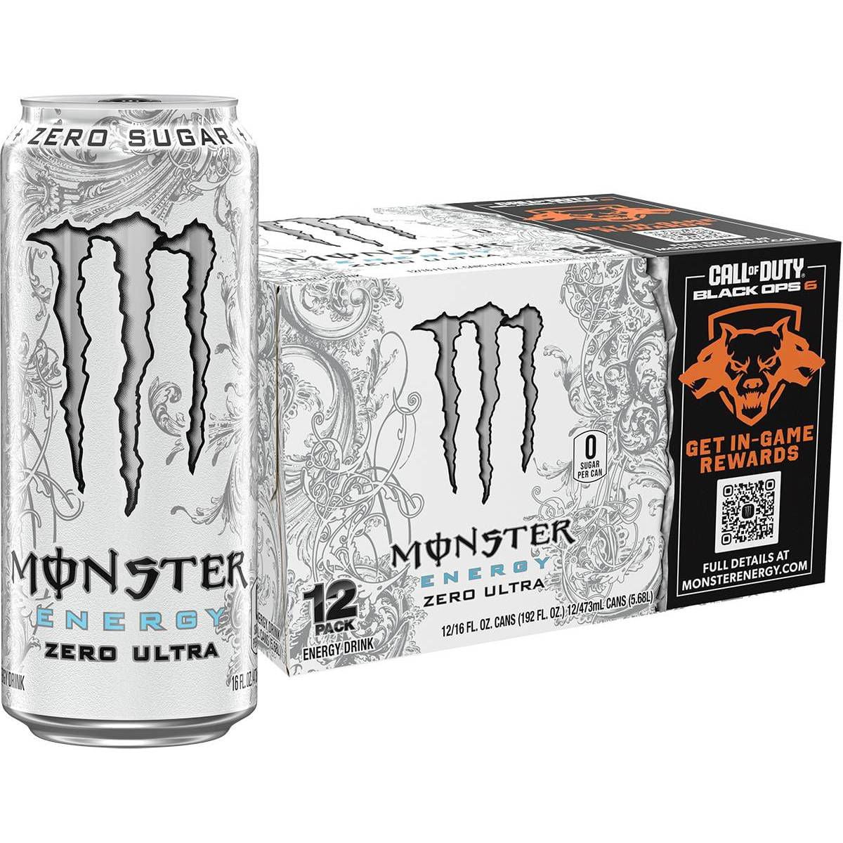Monster Energy Zero Ultra - 12pk/16 fl oz Cans - Walmart.com
