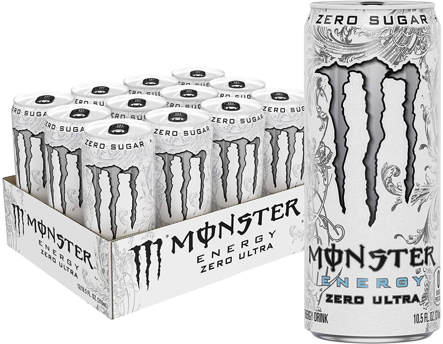 Monster Energy Zero Ultra Multipack, Sugar Free Energy Drink, 10.5 ...