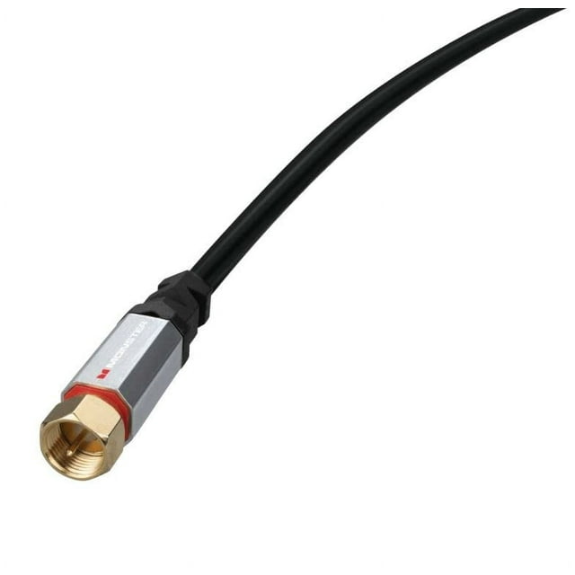 Monster Essentials Coaxial Video Cable - RG-6 Coax Cable Featuring Gold ...