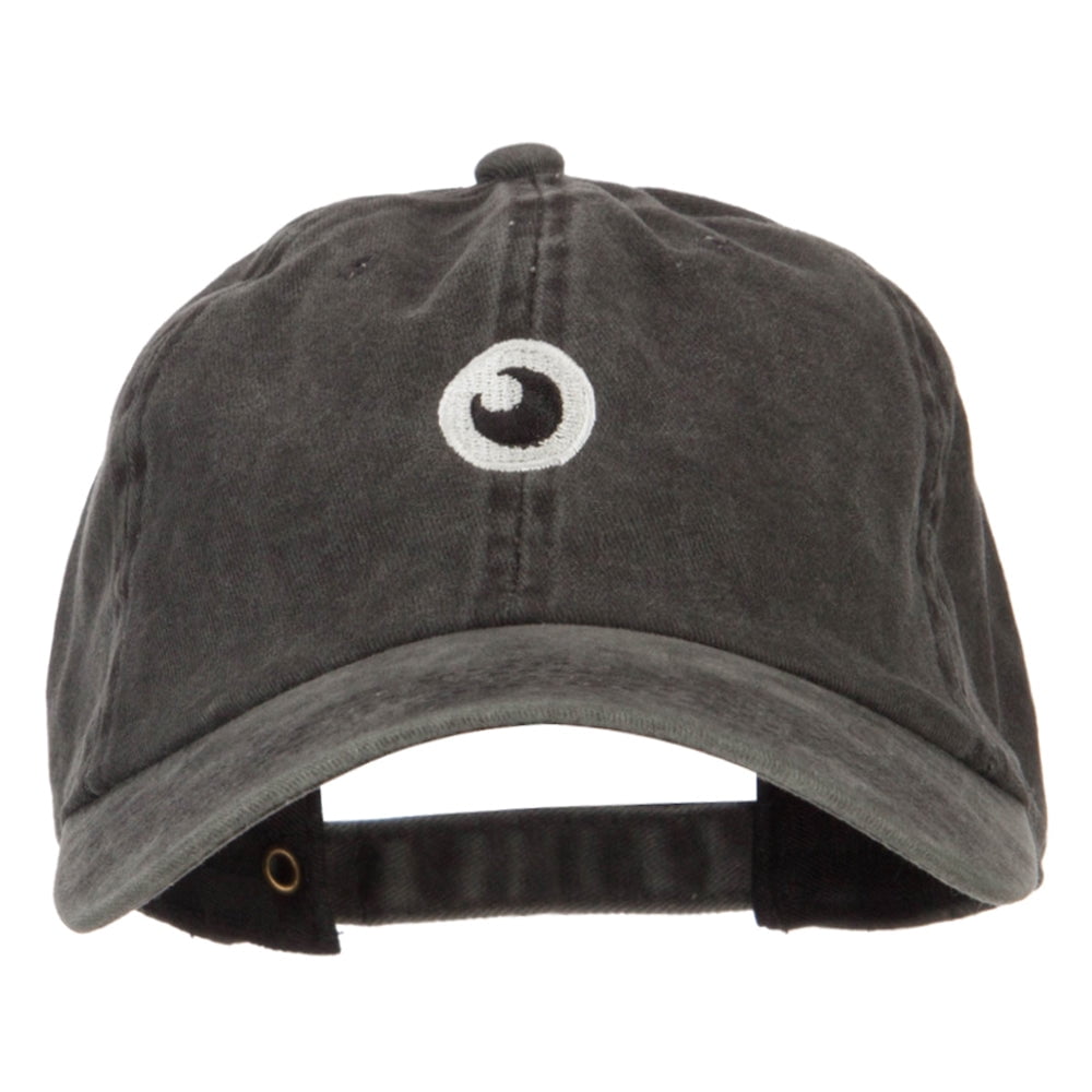 Monster Eye Ball Embroidered Unstructured Cotton Cap - Black OSFM ...