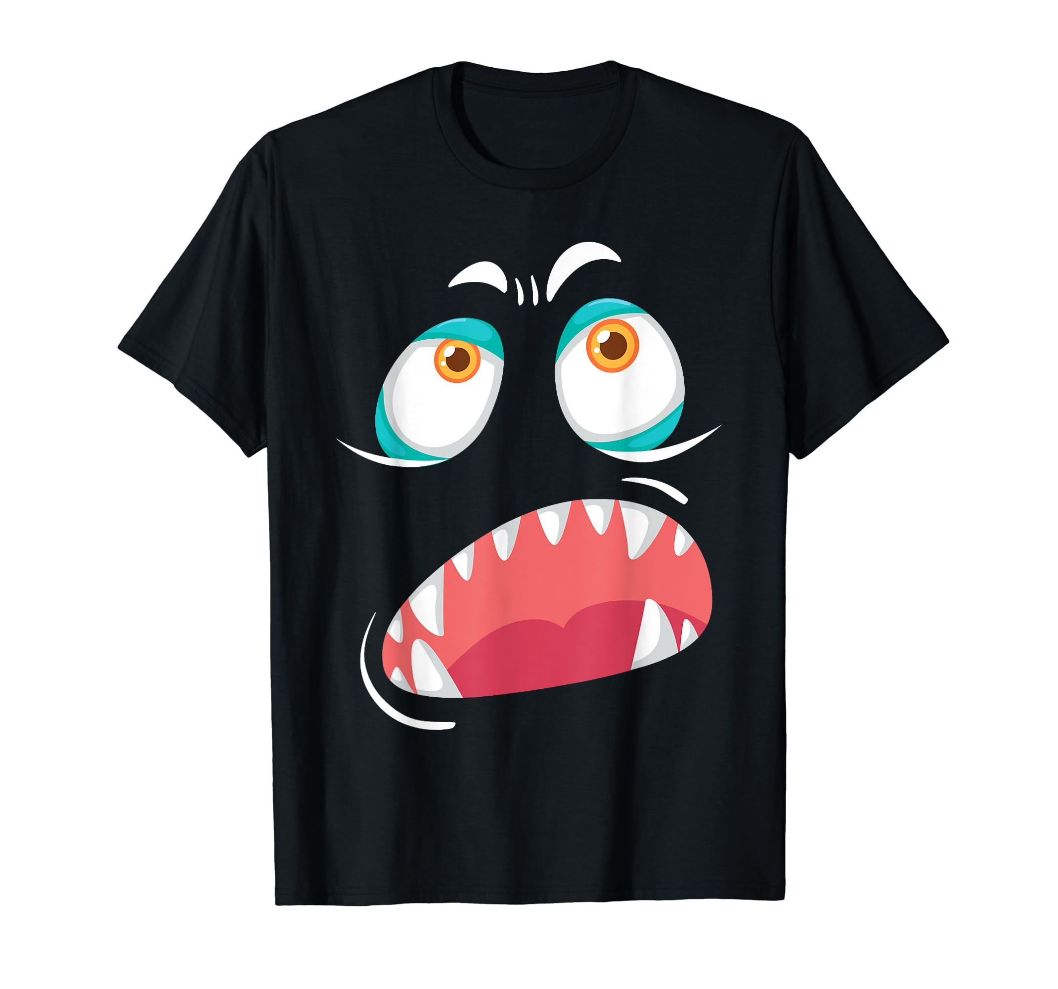 Monster Face Lazy DIY Halloween Costume Cute Creeps T-Shirt - Walmart.com