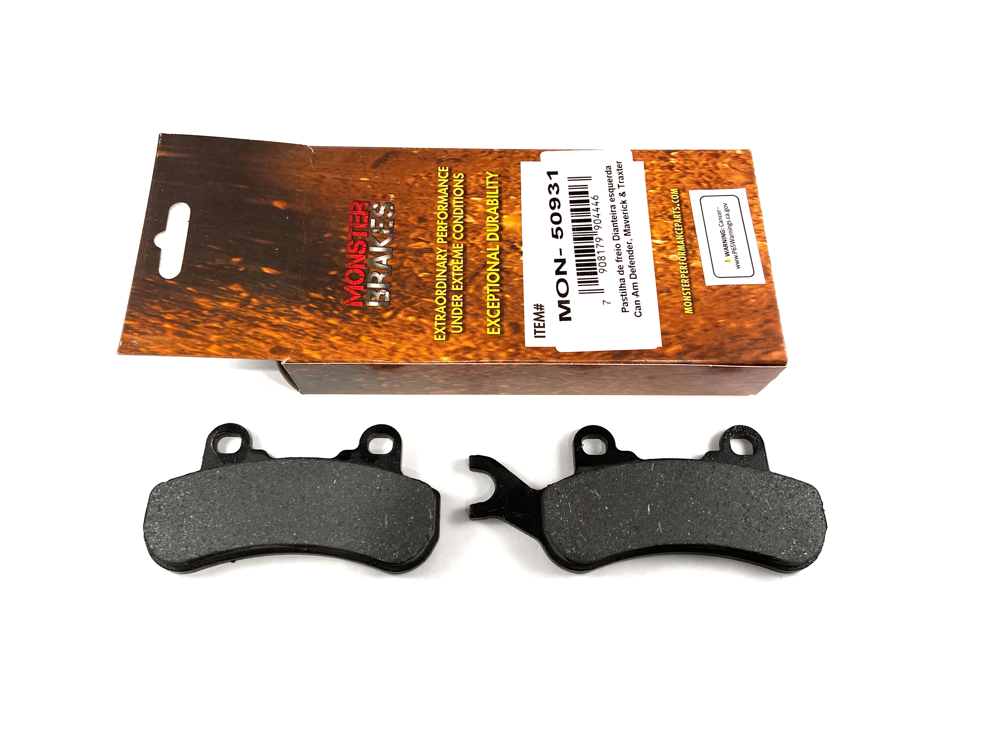 Monster Front Left Brake Pads for Can-Am Defender & Commander 715900379 ...