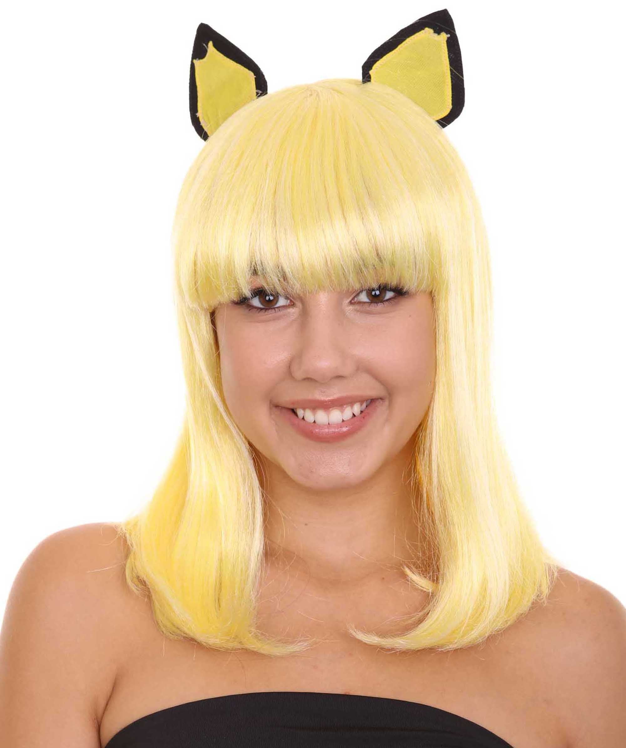 Monster Game Unisex Wig | Medium Yellow Wig | Premium Breathable ...