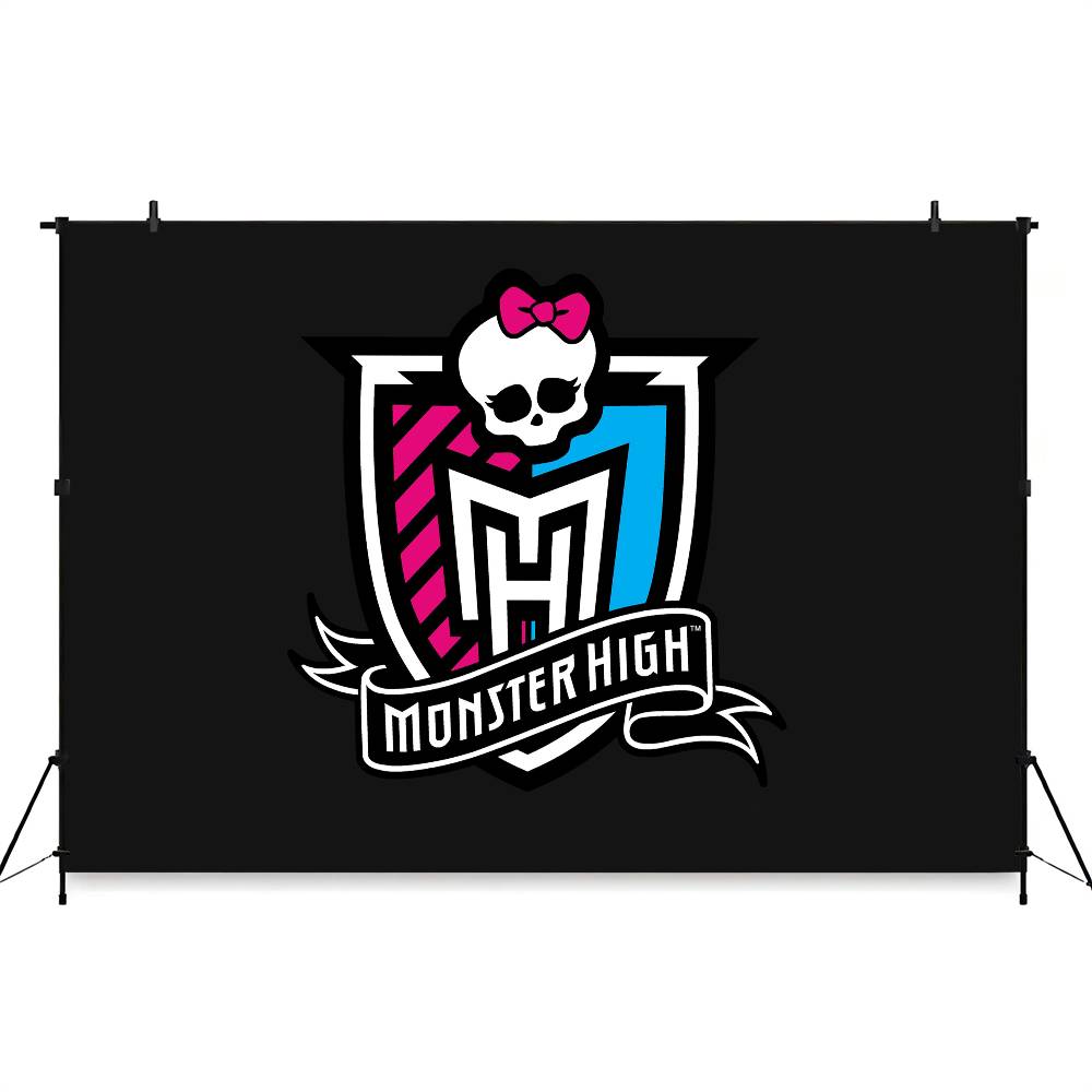 Monster Girl Backdrop 5x3 Vinyl Monster Girl High Birthday Party ...