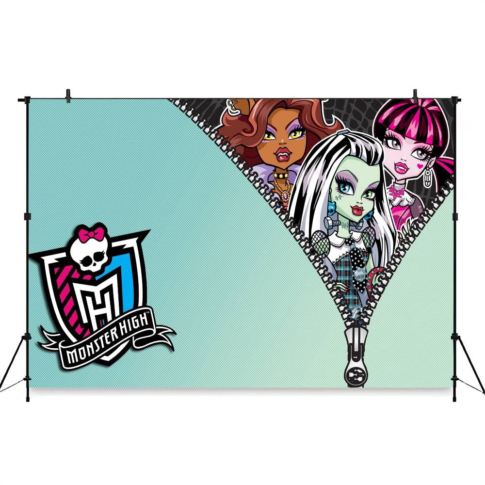 Monster Girl Backdrop 5x3 Vinyl Monster Girl High Birthday Party ...