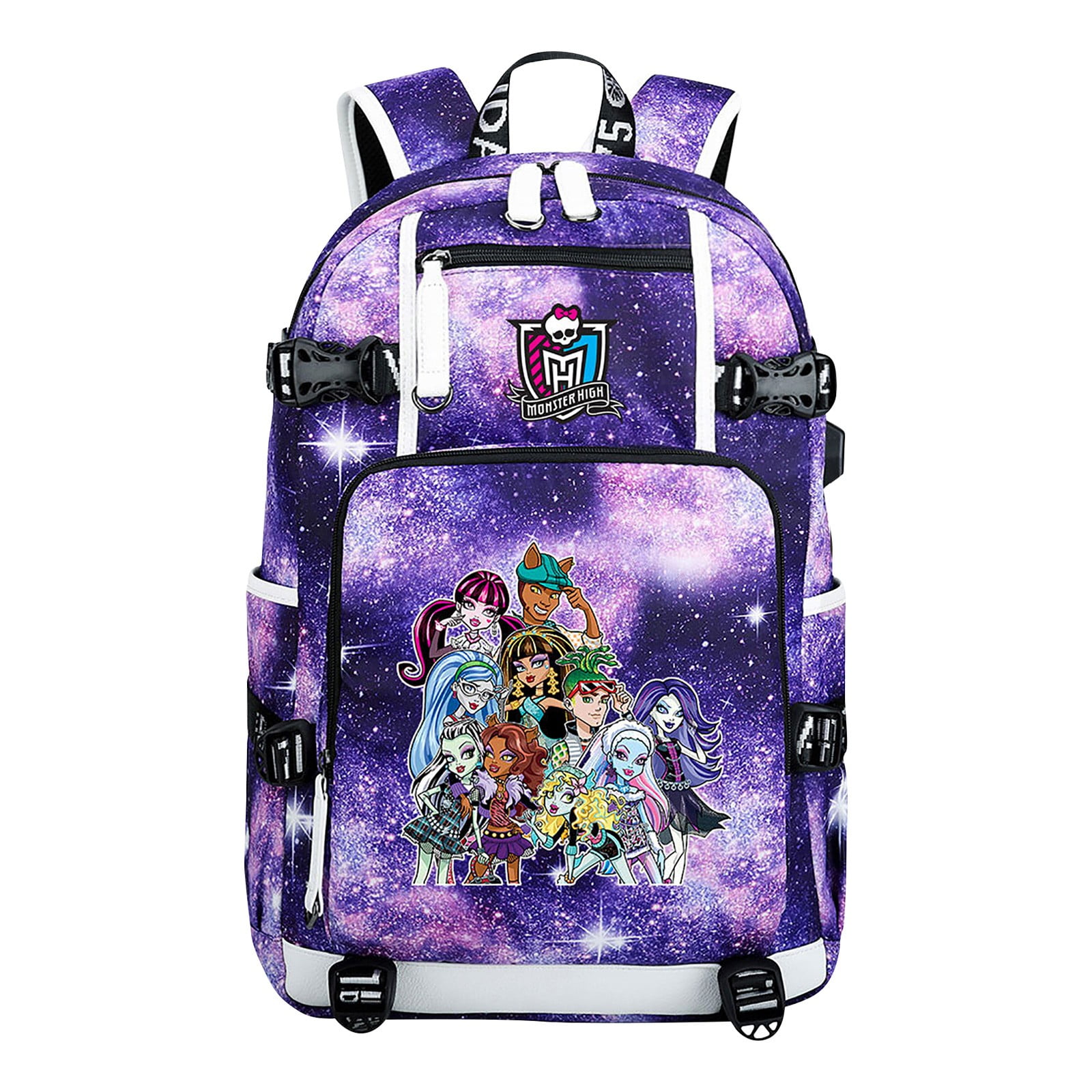 Monster H-igh Canvas Backpacks - Monster-High Laptop Schoolbag for ...