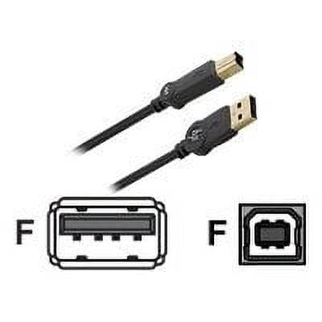 Monster HPM700USB7ES 7ft High Speed A to B USB Cable - Walmart Business ...