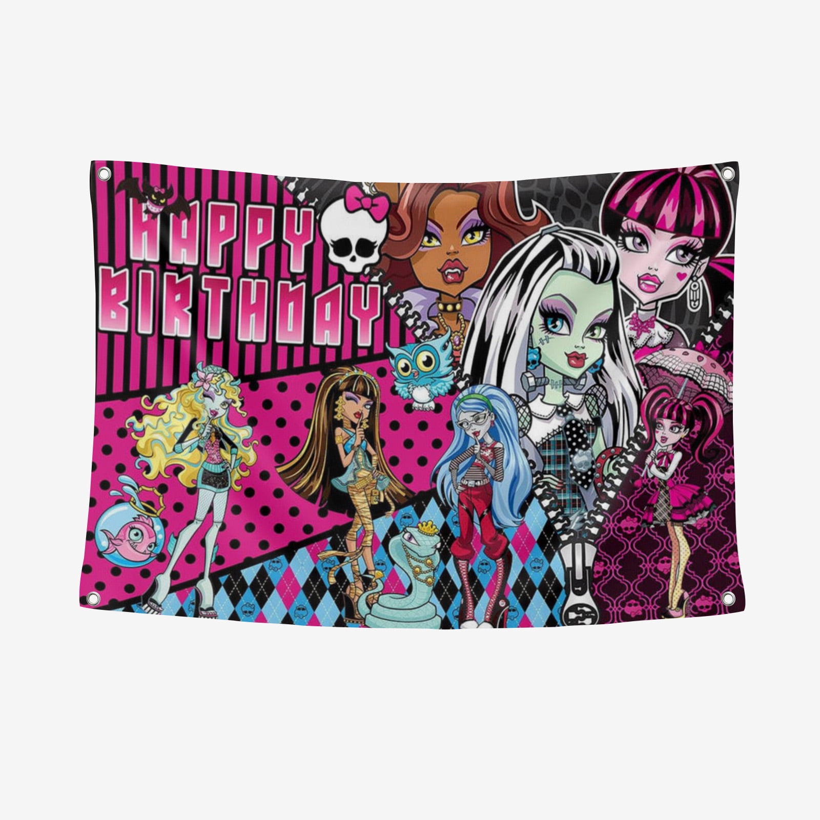 Monster High 31.5*47.2IN/80*120CM Banner Background Backdrop - Walmart.com