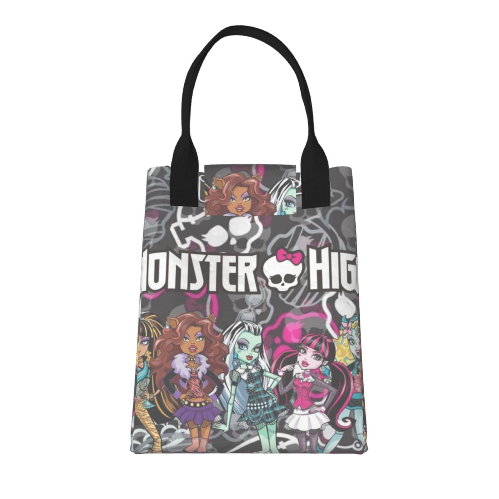 Monster High Animated Portable Lunch Bag Foldable Paper Reusable Lunch ...