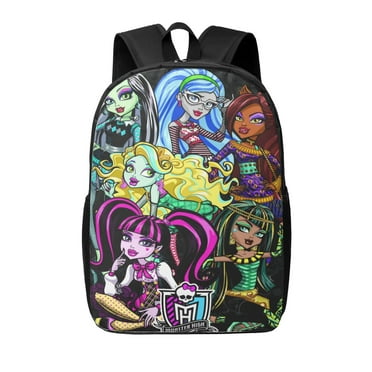 "Mattel Monster High School Backpack: 16"" Full Size Kids Bookbag ...