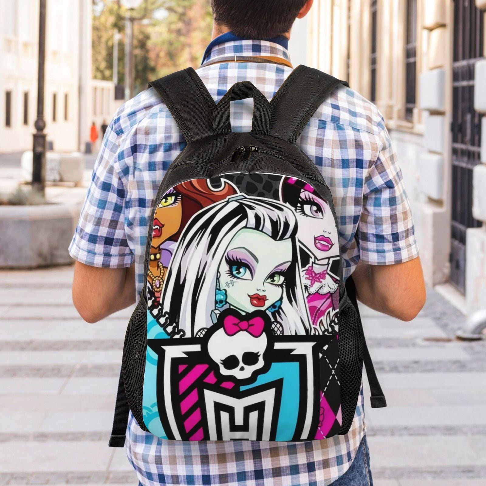 Monster High Anime Backpack Travel Bag 3d Printing Casual Daypack ...