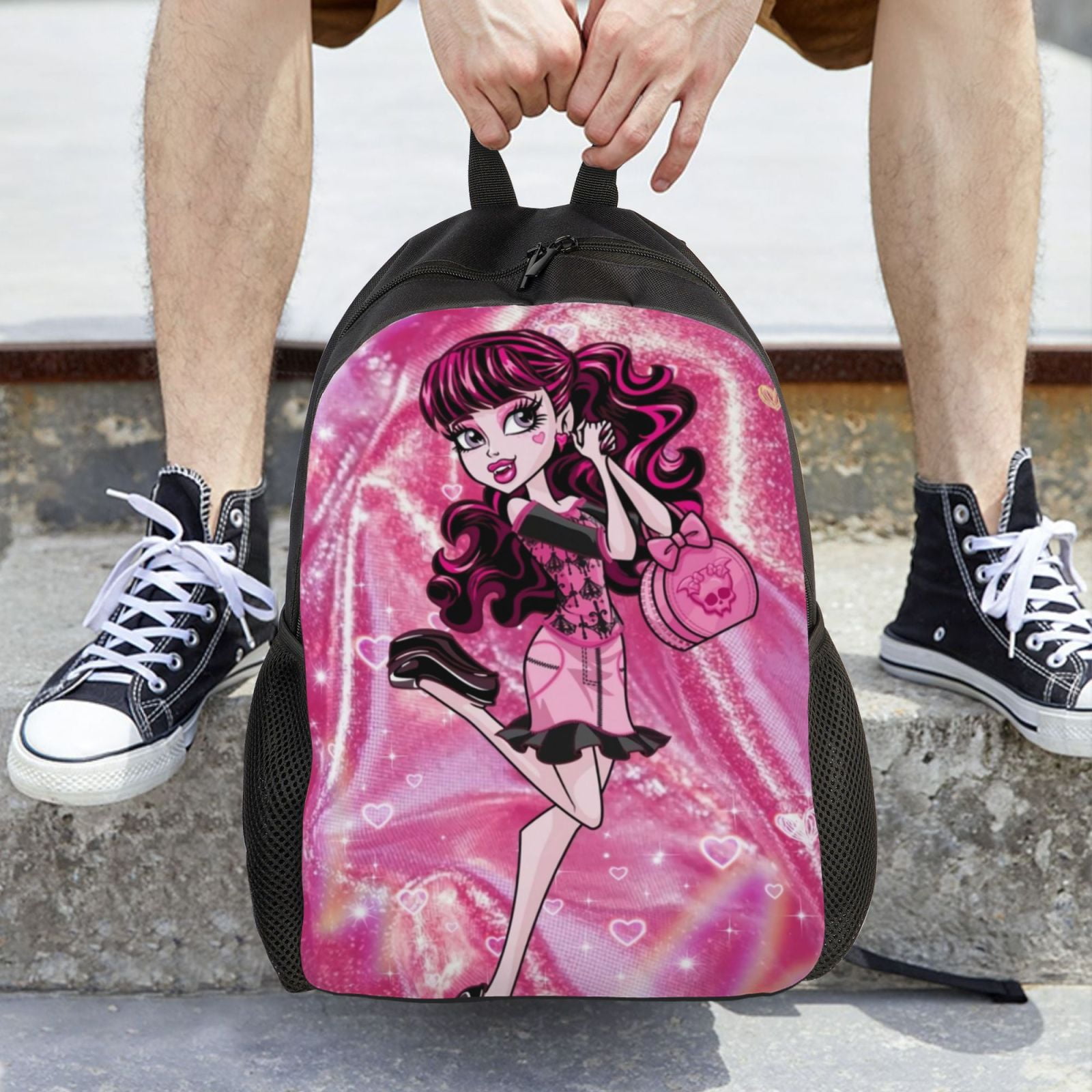 Monster High Anime Backpack Travel Bag 3d Printing Casual Daypack ...