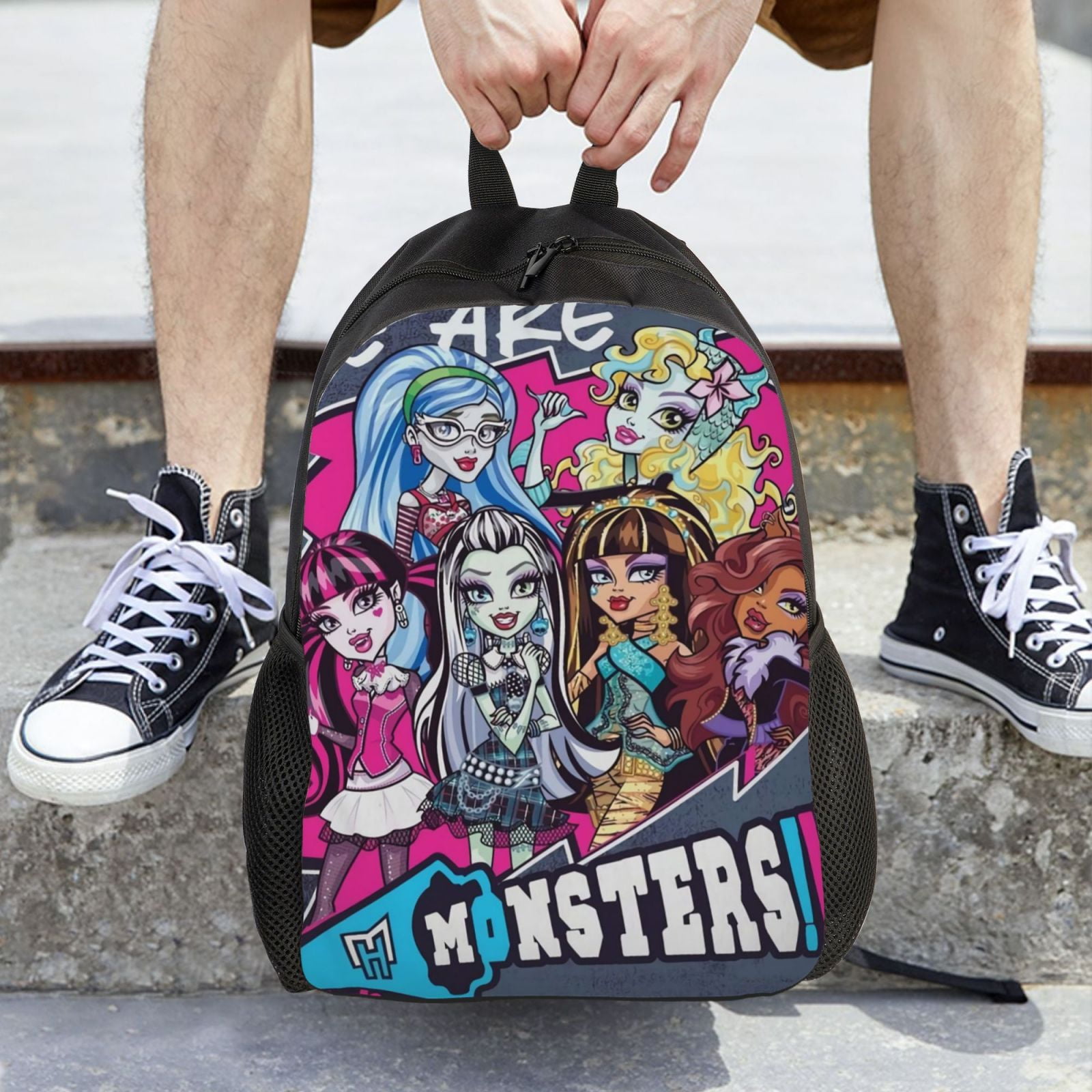 Monster High Anime Backpack Travel Bag 3d Printing Casual Daypack ...