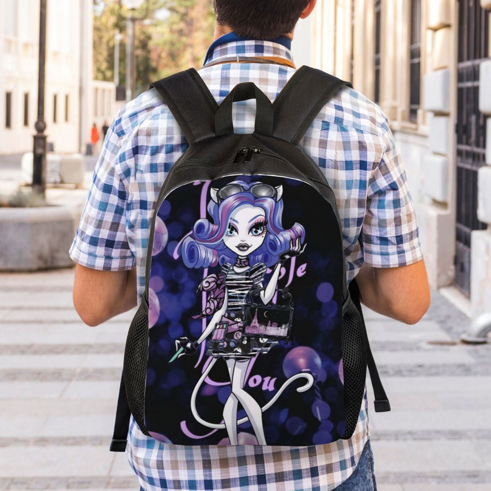 Monster High Anime Backpack Travel Bag 3d Printing Casual Daypack ...