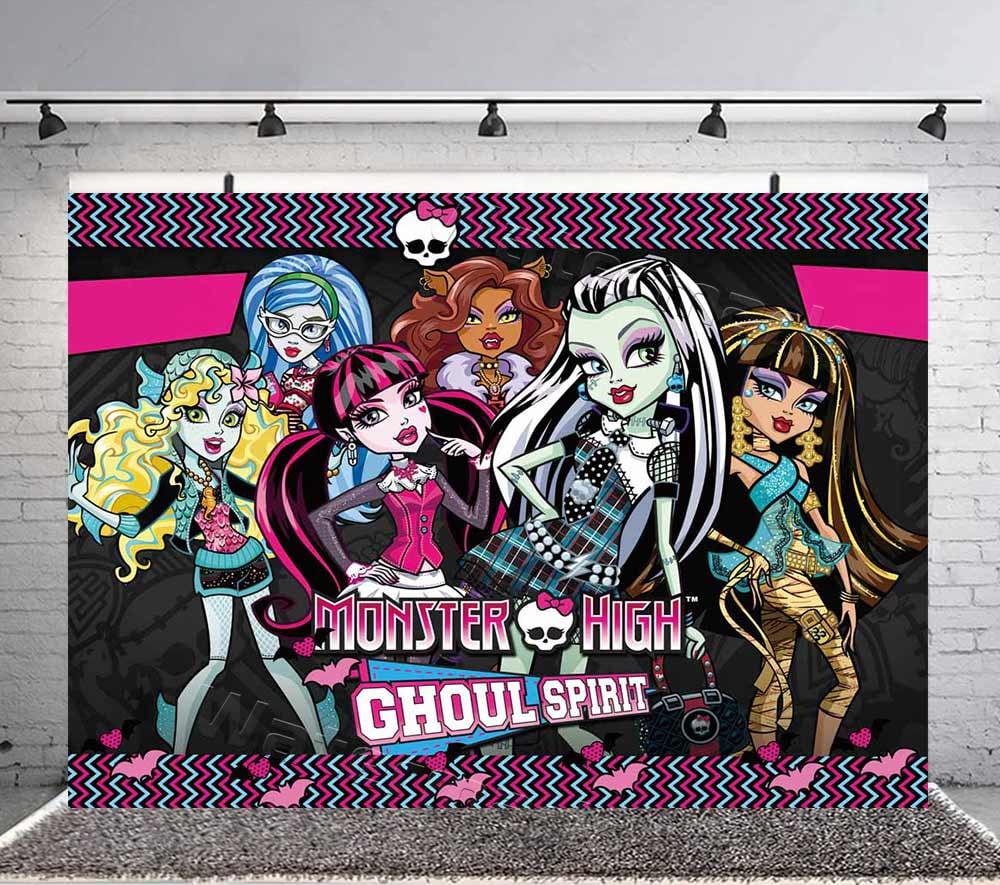 Monster High Backdrop Banner Party Supplies Background for Photography ...