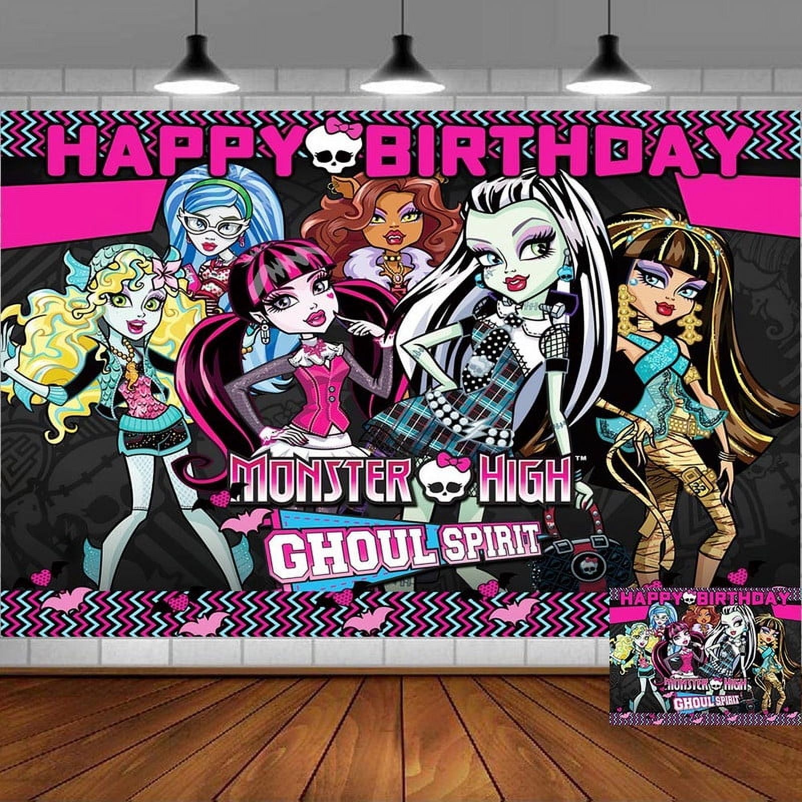 Monster High Backdrop Banner Party Supplies Poster Movie Theme ...