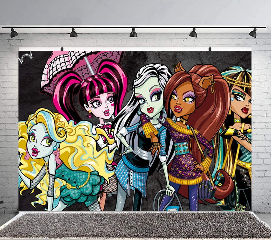Monster High Backdrop Banner Party Supplies Poster Movie Theme ...