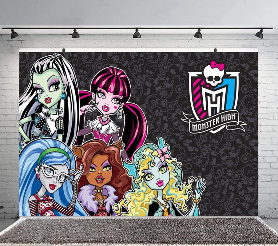 Monster High Backdrop Banner Party Supplies Poster Movie Theme ...