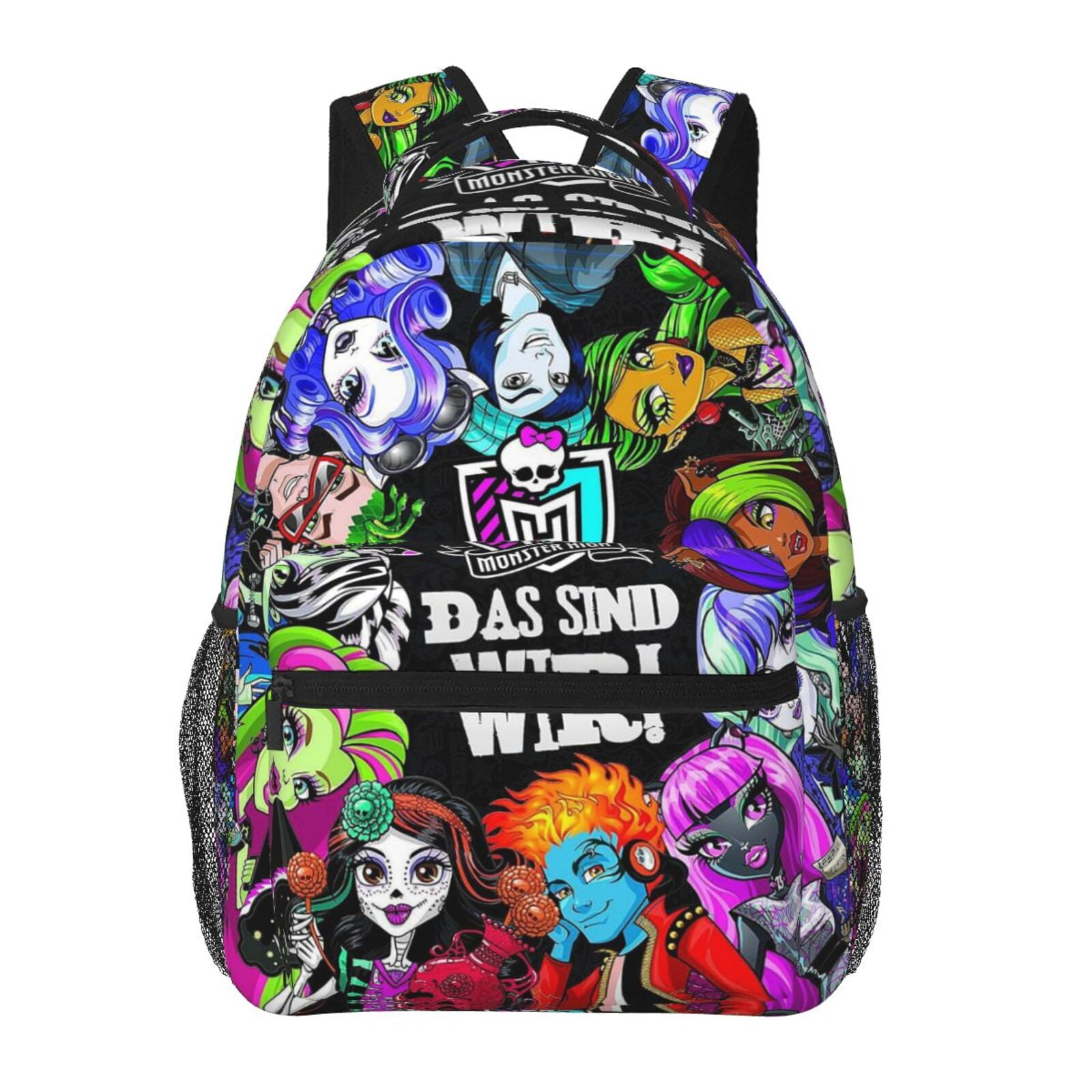 Monster High Backpack Travel Laptop Bags Large Capacity Adjustable ...