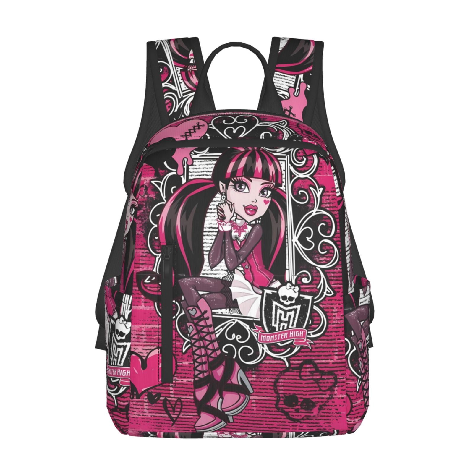 Monster High Backpacks Large Capacity Travel Backpack Book Bag Laptop ...