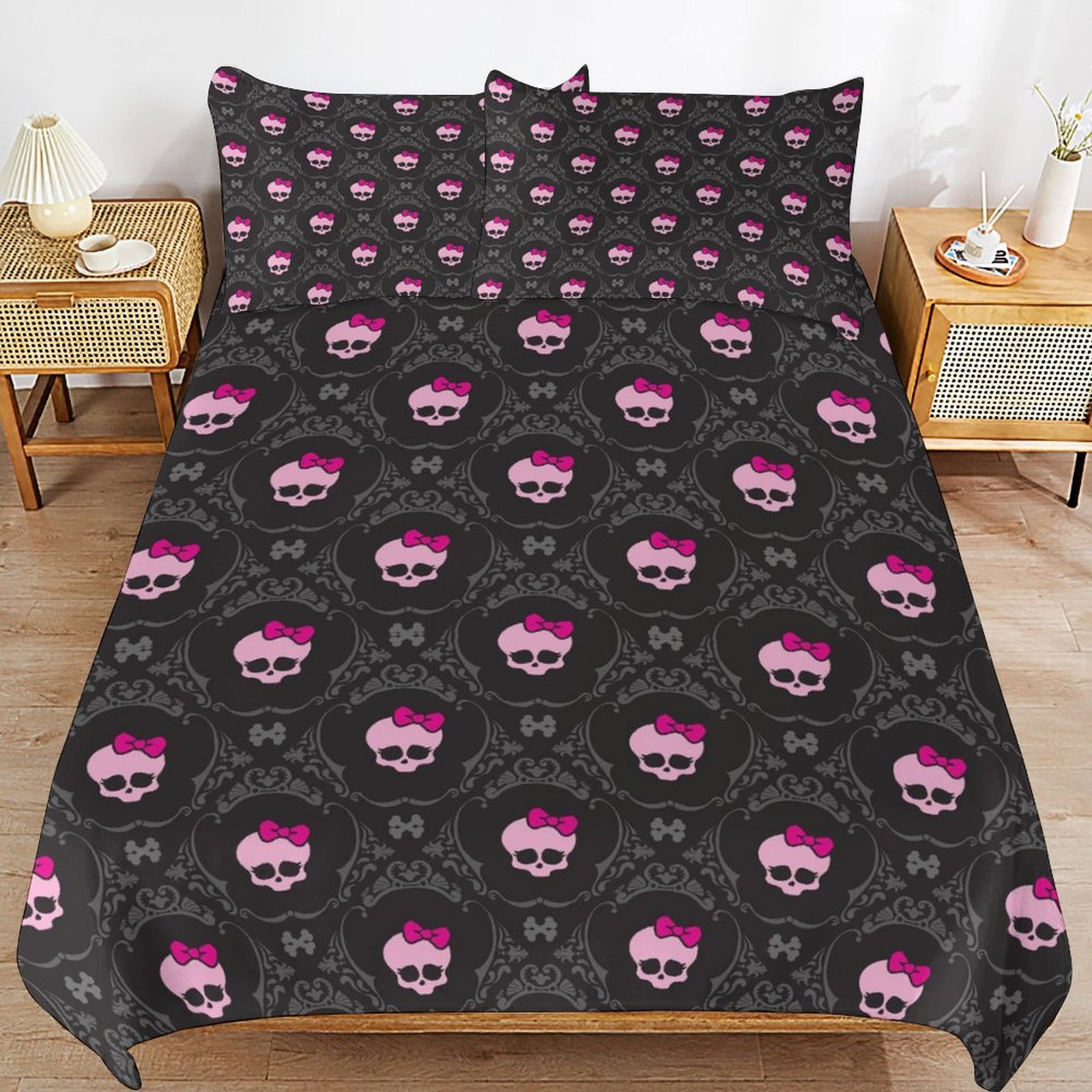 Monster High Bed Duvet Cover Microfiber Bedding Sets 3D Printed ...