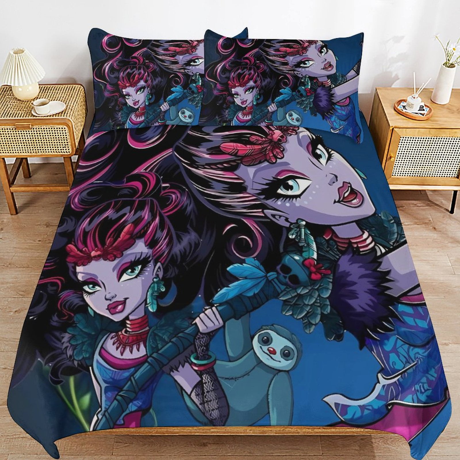 Monster High Bed Duvet Cover Microfiber Bedding Sets 3D Printed ...