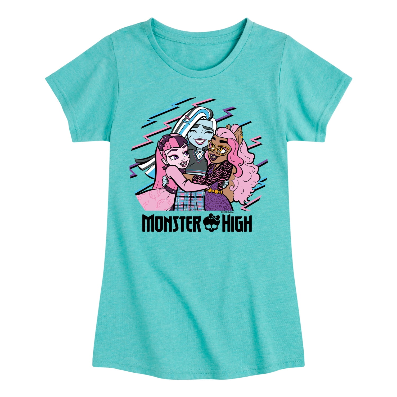 Monster High - Bestie Big Hug - Toddler & Youth Girls Short Sleeve ...