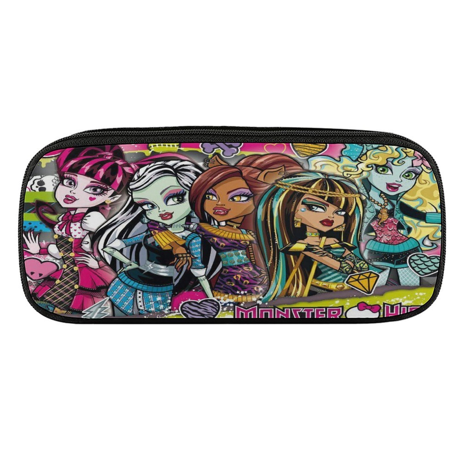 Monster High Big Capacity Pencil Case Bag with Zipper, Aesthetic Pencil ...