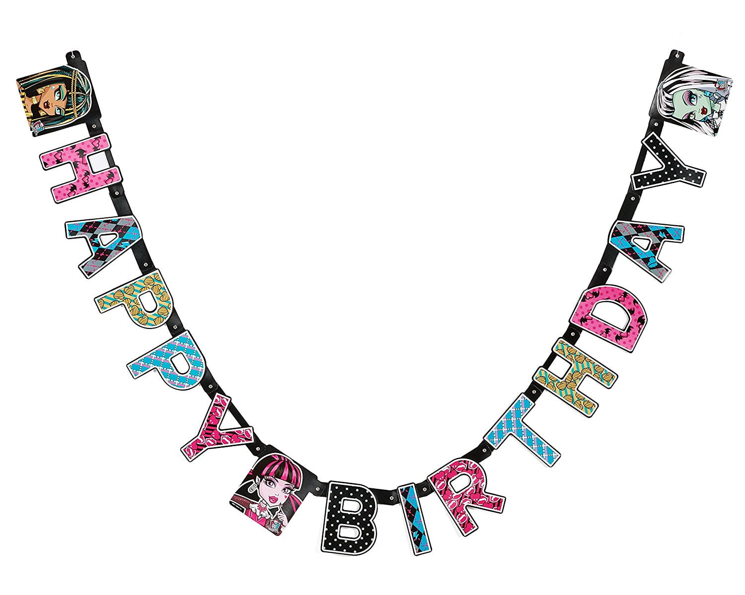 Monster High Birthday Party Decoration Banner, 7.59 ft. - Walmart.com
