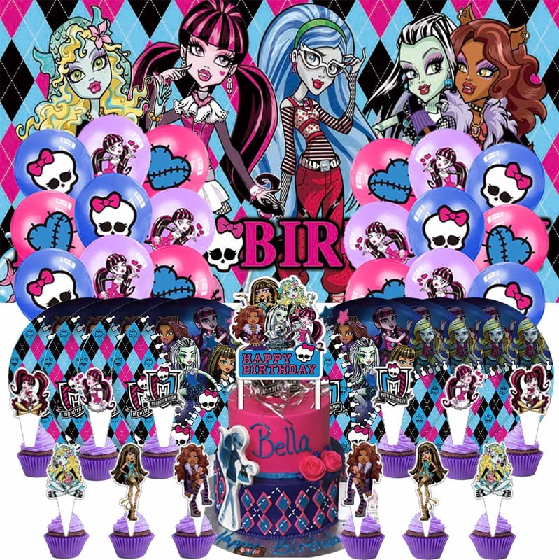 Monster High Birthday Party Supplies Balloons Plates Decoration Cake ...