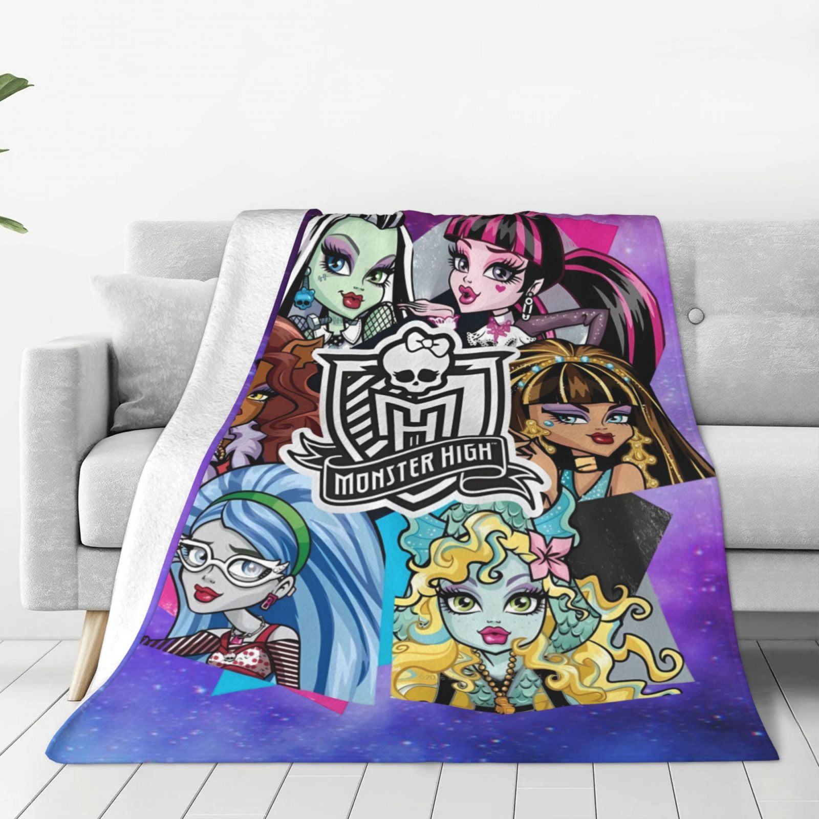 Monster High Blankets Flannel Fleece Warm Soft Throw Blanket For Couch ...
