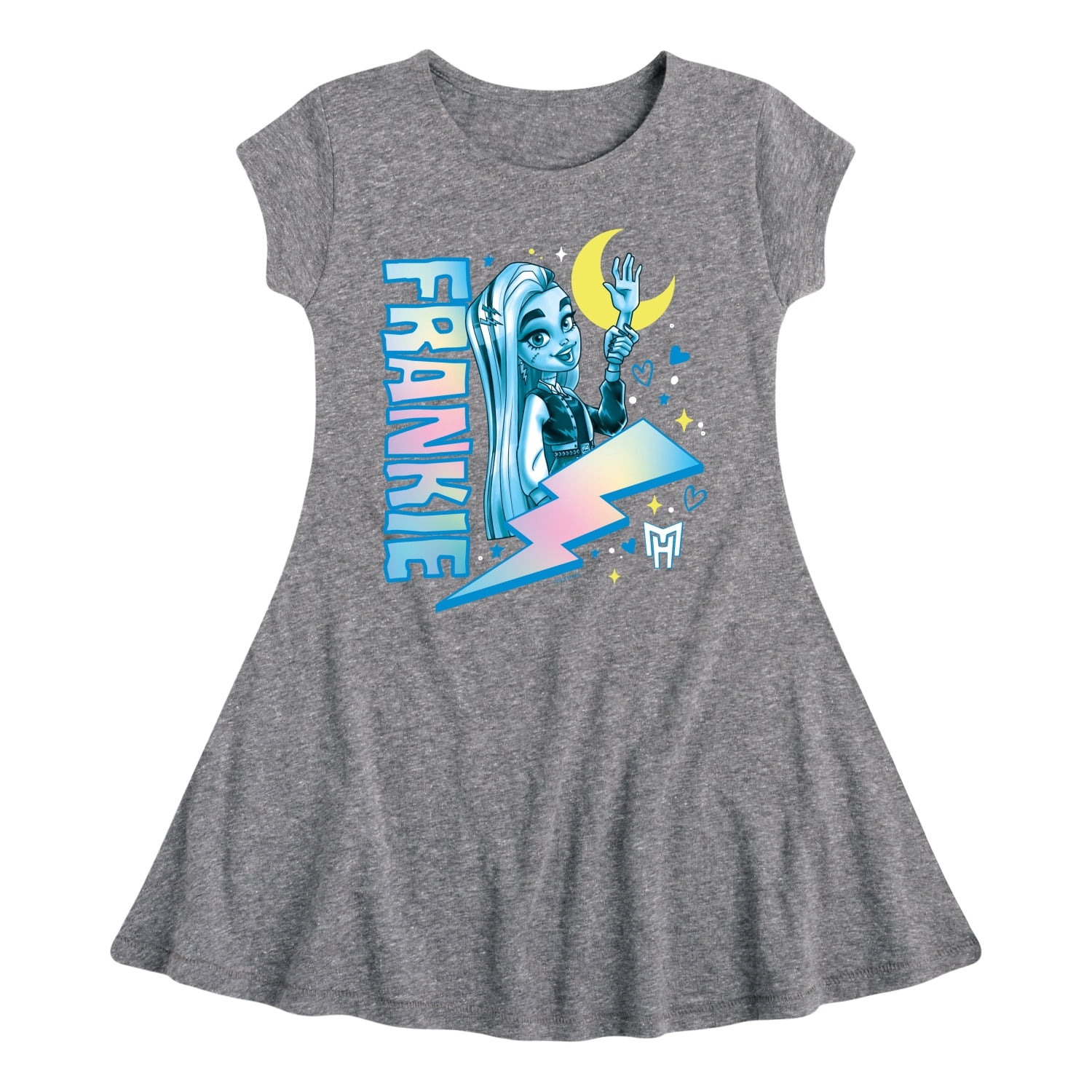Monster High - Blue Ink Frankie - Toddler & Youth Girls Fit & Flare ...