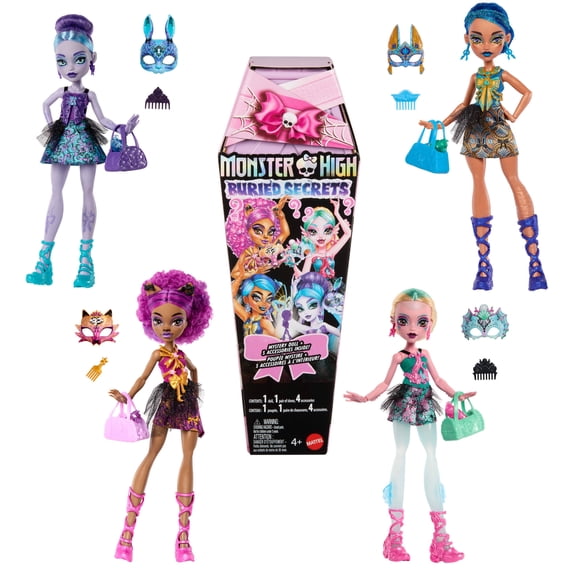 Free Shipping! Monster High Buried Secrets Surprise Dolls with Cozy ...