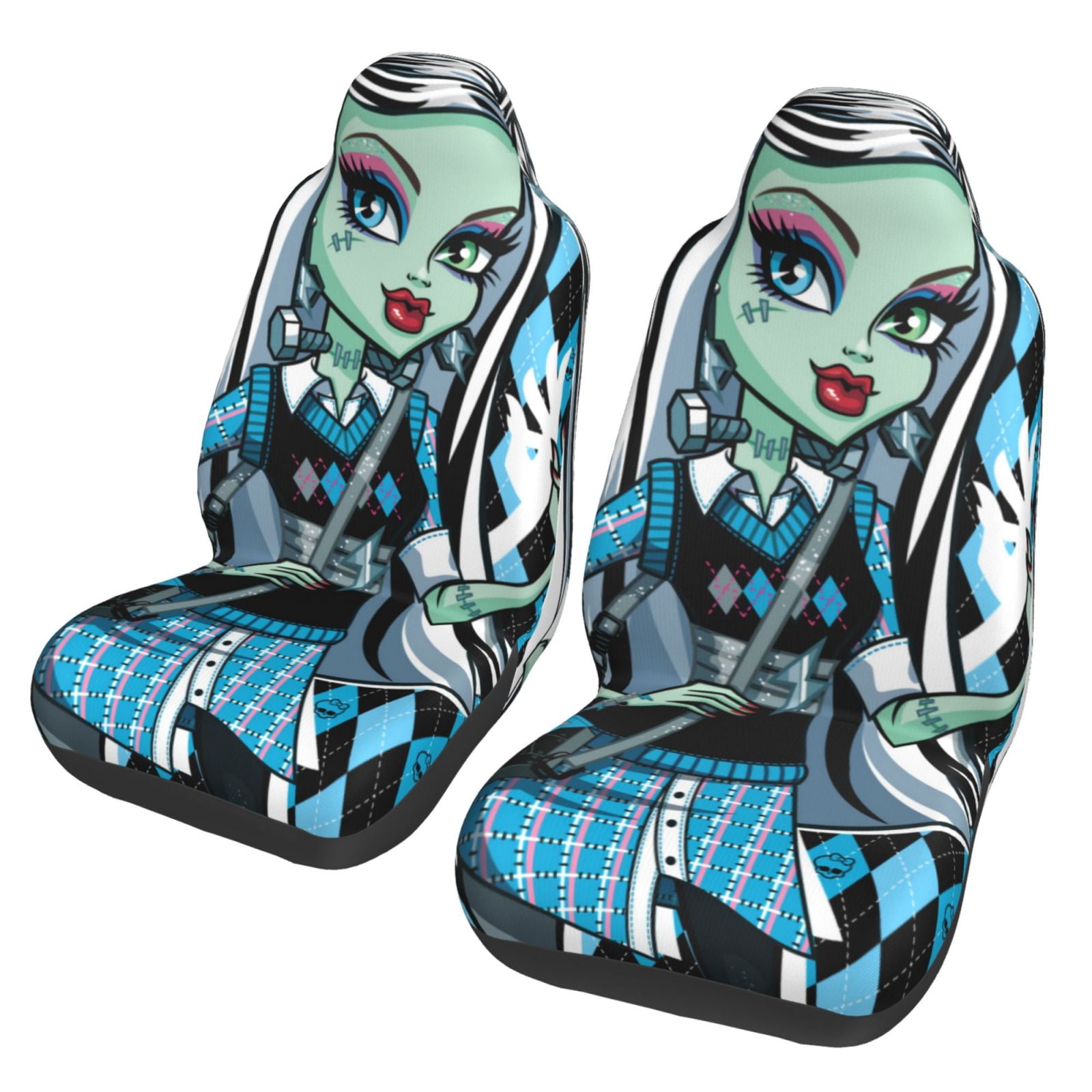 Monster High Car Seat Cover Set of 2 Fashion Stretchy Front Seat ...